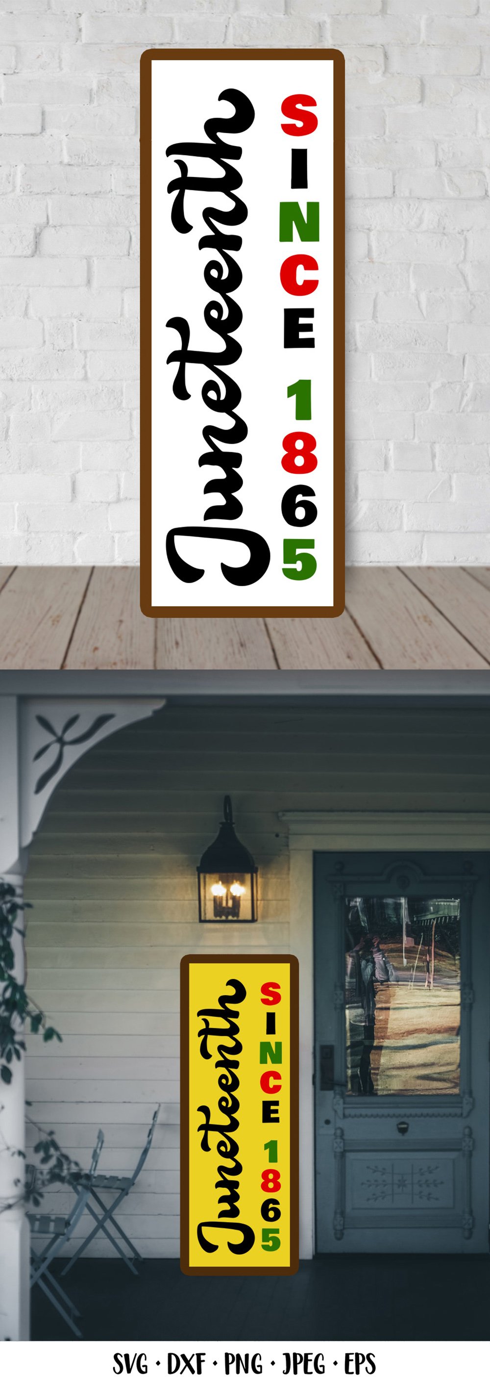 Juneteenth Porch Sign. Juneteenth Farmhouse Sign SVG