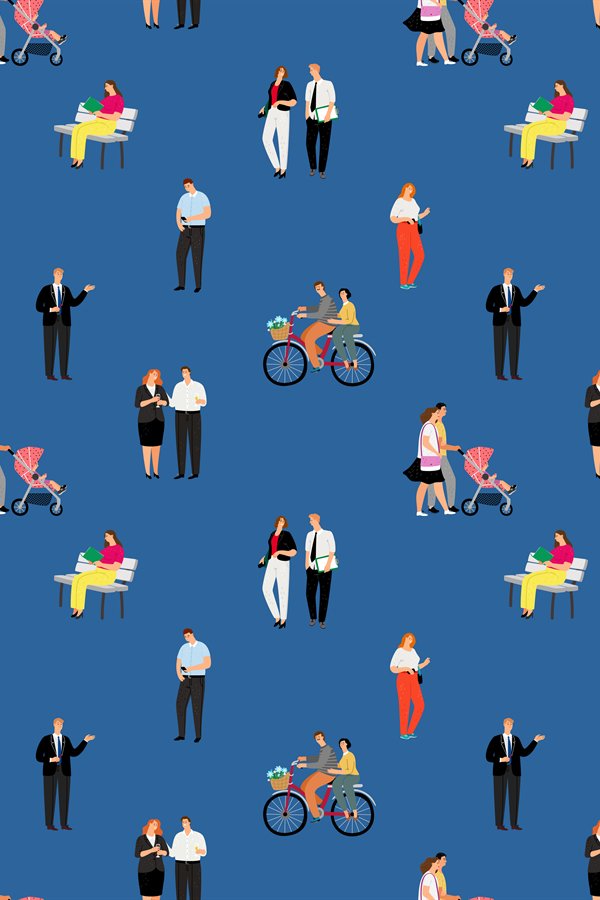 People banner pattern