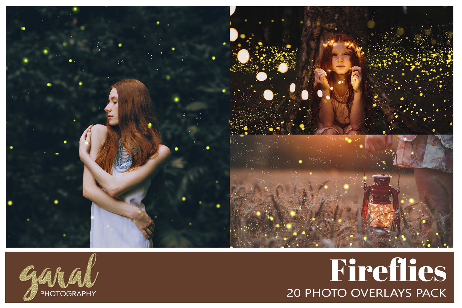 20 FIREFLIES Photo Overlays