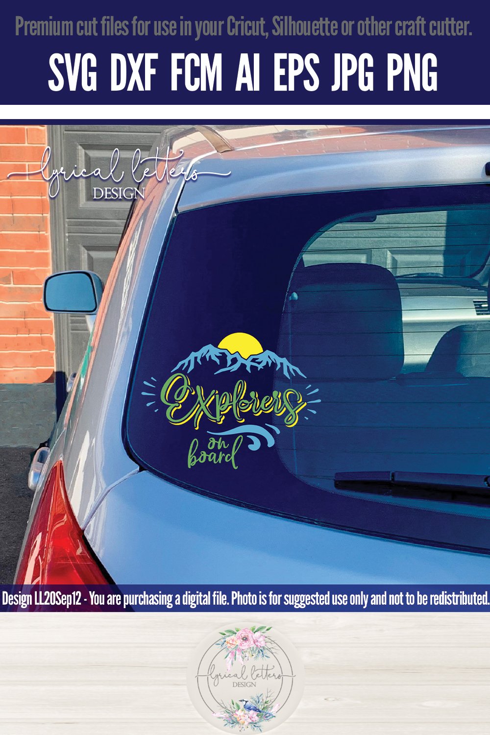 Explorer On Board Car Decal for Travelers SVG LL20Sep12