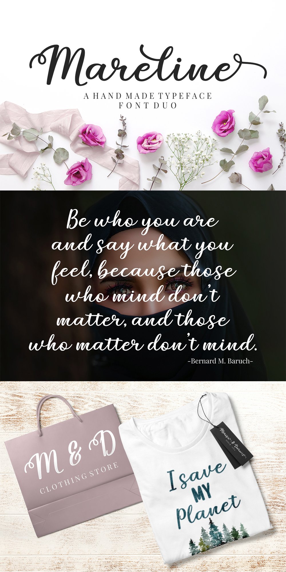 Mareline Script Font Duo