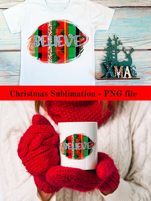 Christmas Sublimation Design. PNG files for Sublimation