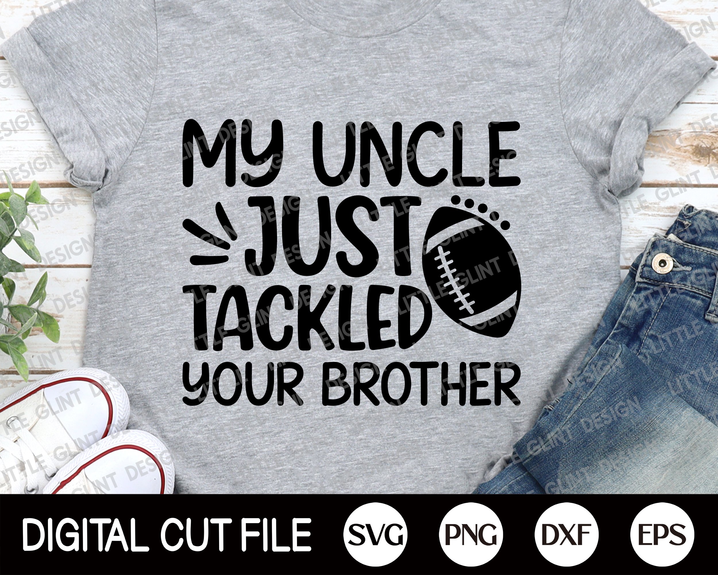 Football SVG, Football Player Uncle, Football Fan Shirt, DXF
