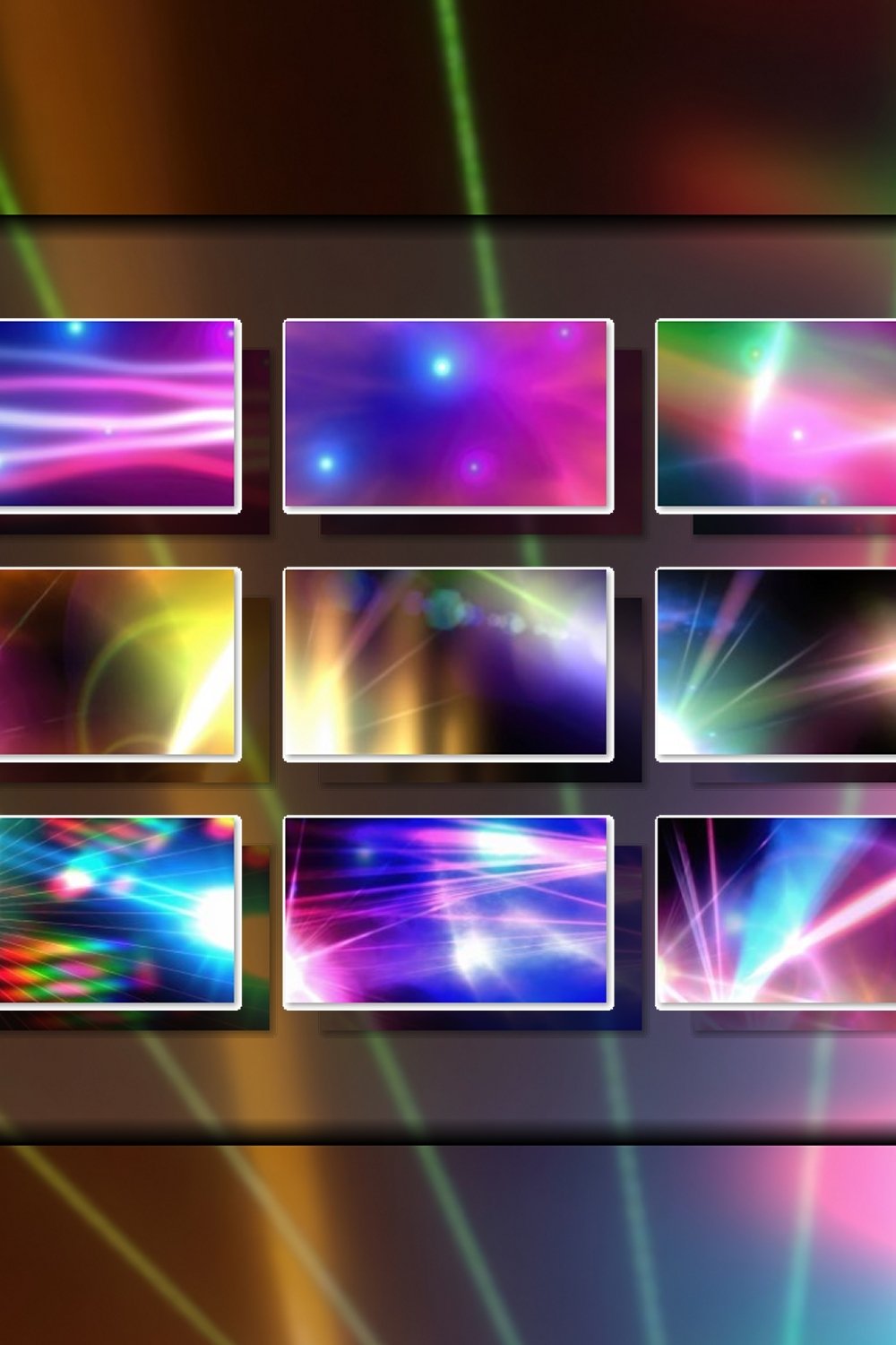15x Colorful Lights and Glow Backgrounds Collection- Vol 1