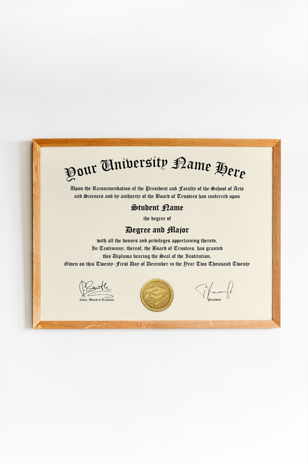 Best University & College diploma, custom diploma template