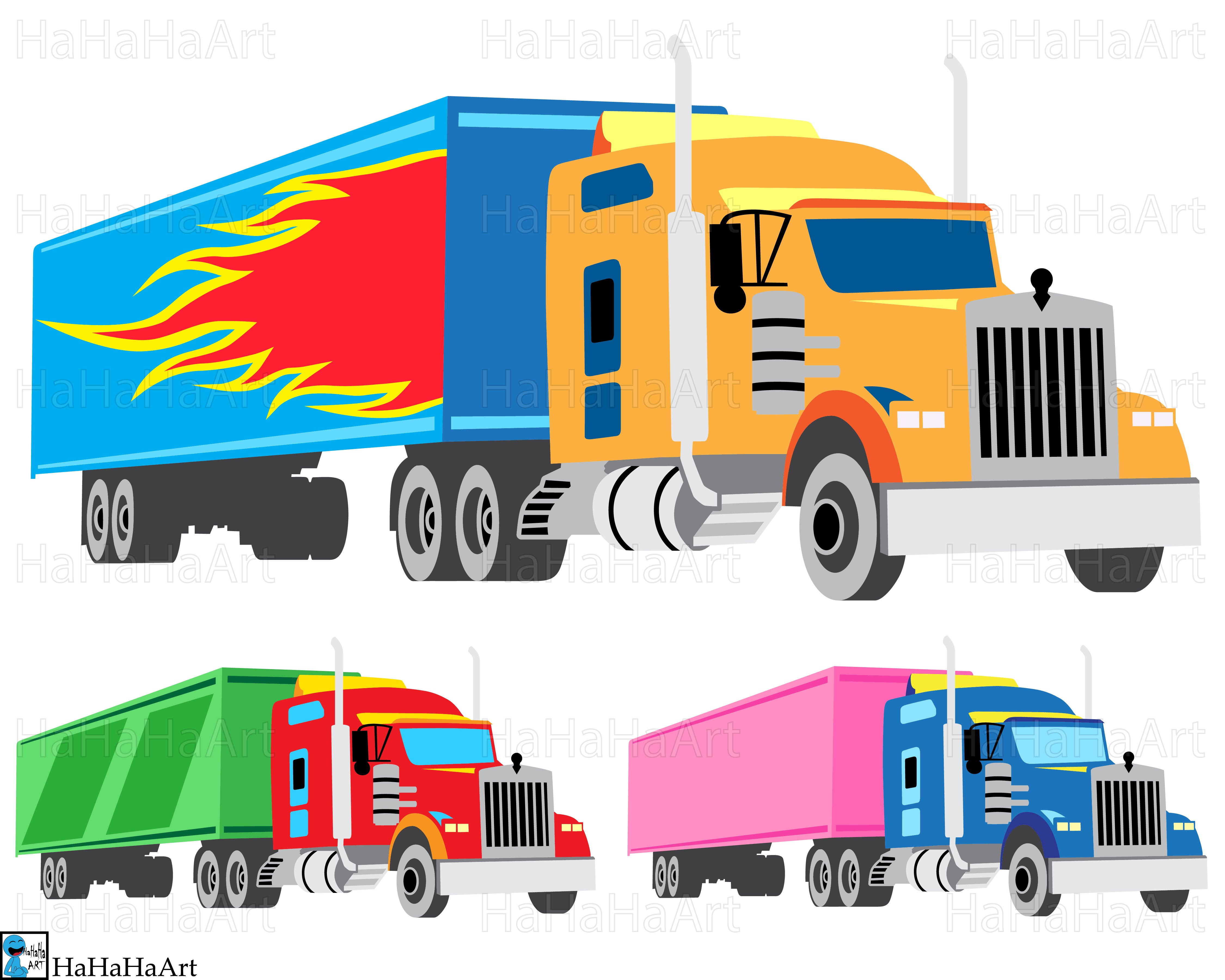 Trucks Designs - Clip art / Cutting Files 1447c