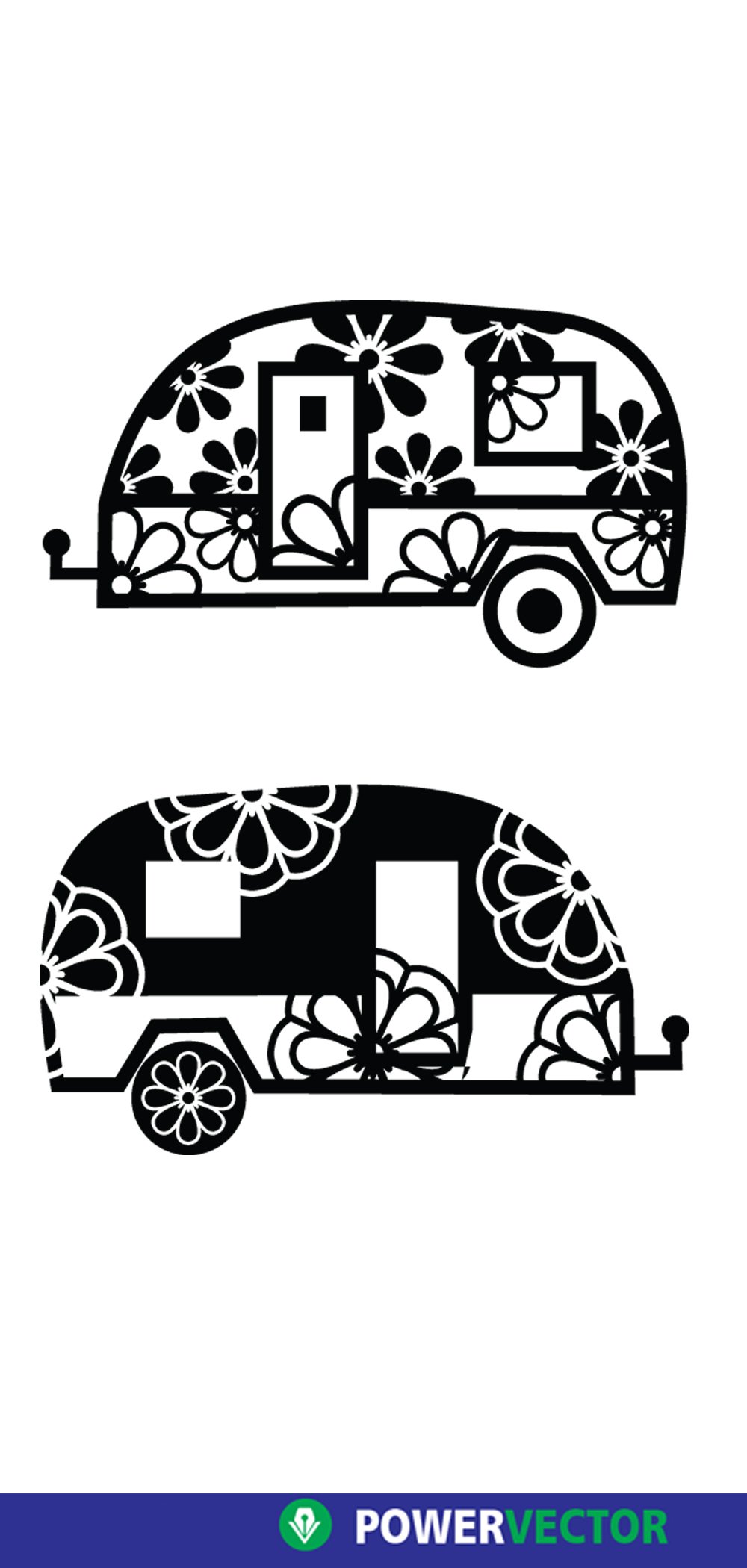 Mandala Camper | Camping Svg DXf Epg Png