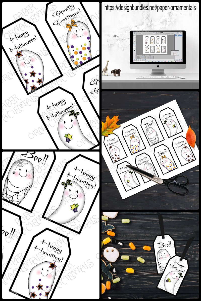 Printable Halloween Gift Tags, Ghost Gift Tags (142862) | Labels ...