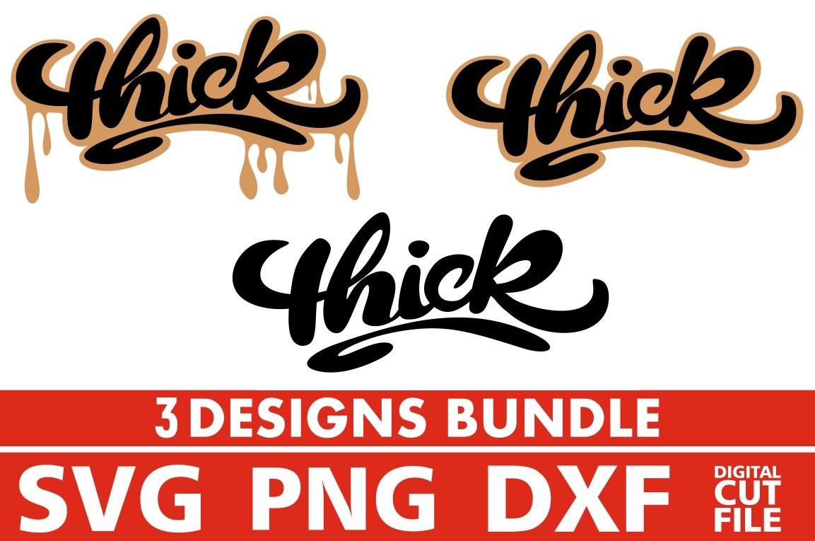 3x Thick svg, Black Woman svg, Body Positive svg, Dripping