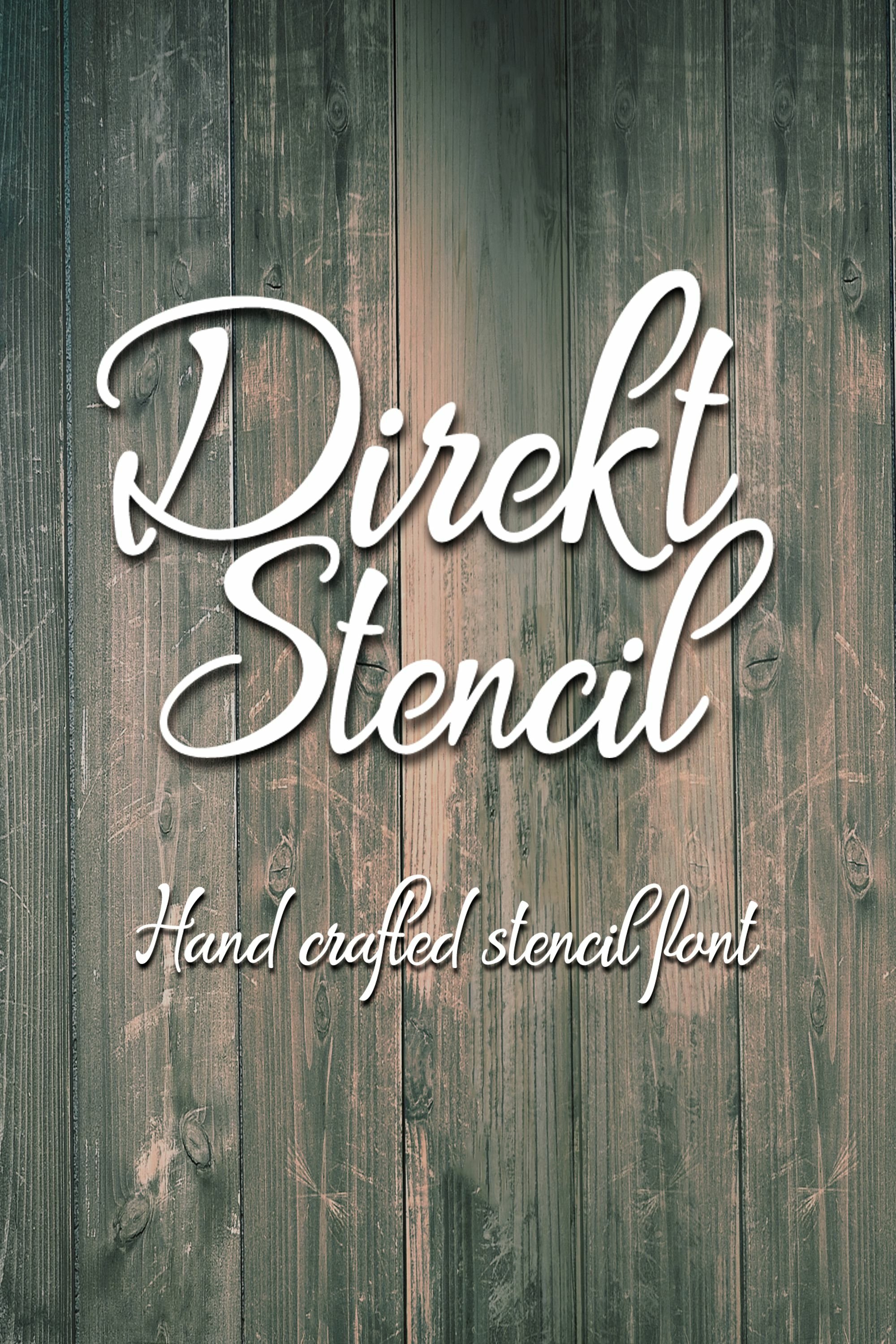 Direkt Stencil Font