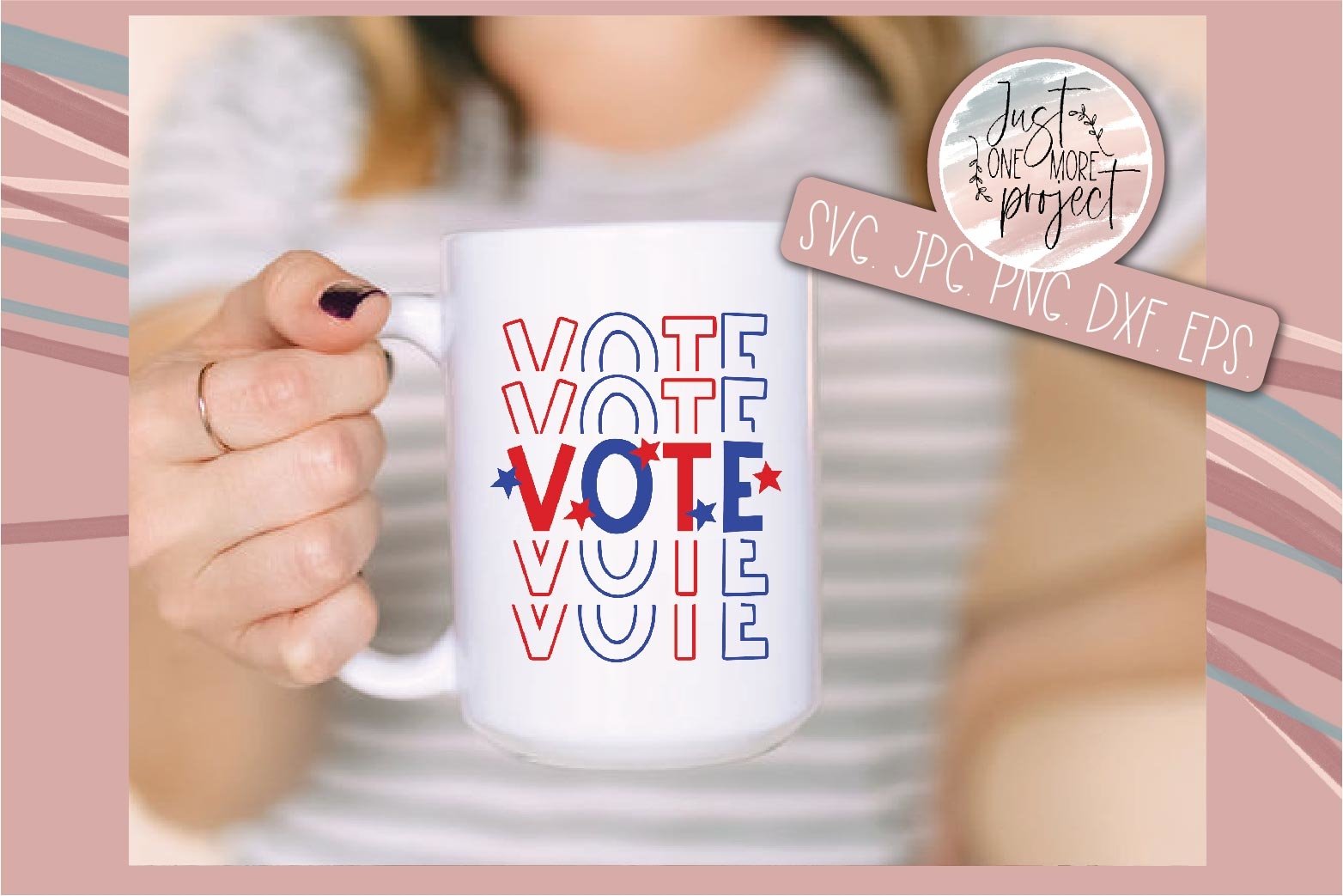 Vote svg, Election svg, Vote cut file, Voting svg, Patriotic