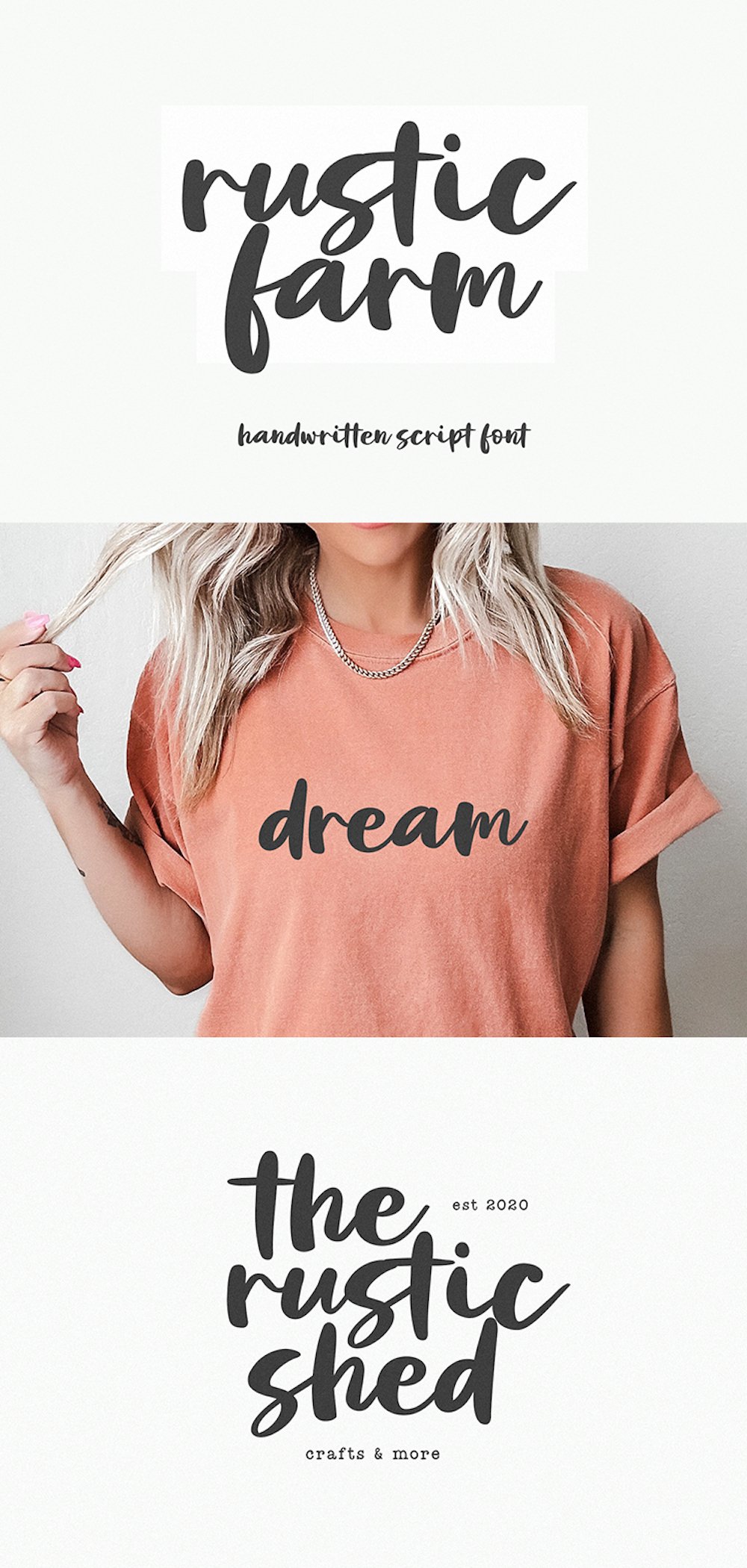 Rustic Farm - Farmhouse Brush Script Font