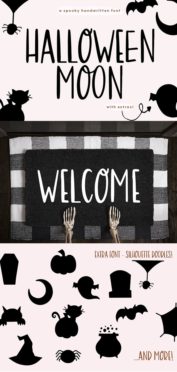 Halloween Moon - A Halloween Font with Extras!