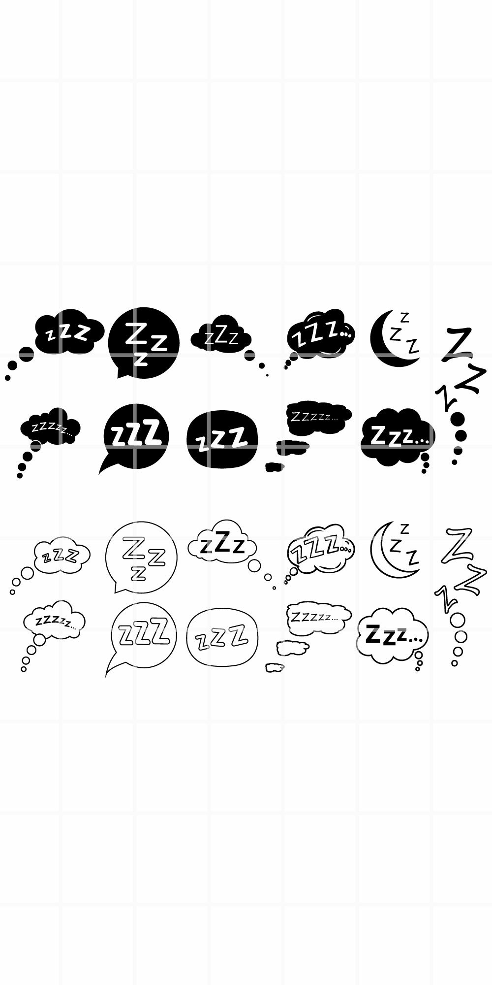Sleep SVG. Zzz svg. Zzz png. Zzz cut file. Sleep (2640623)