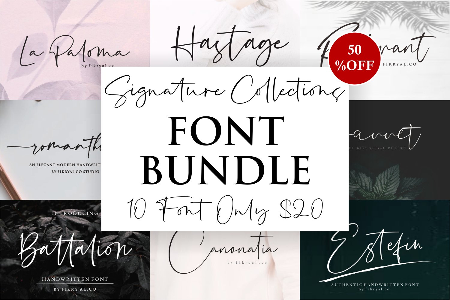 Signature Collection Font Bundle (1000091)