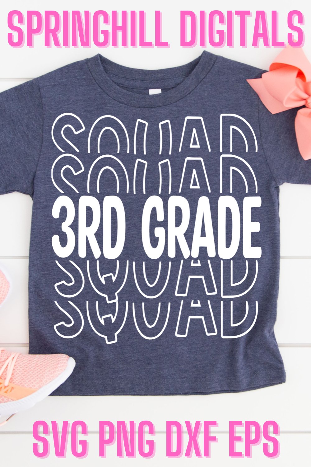 Third Grade Squad Svgs | Back To School Cut Files | 3rd Png