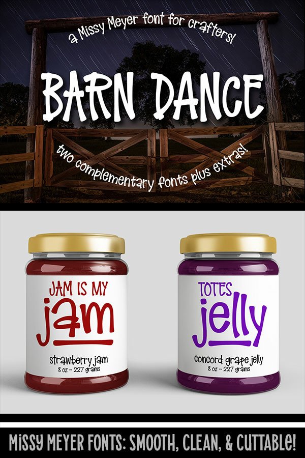 Barn Dance - a homey little font! (41788)