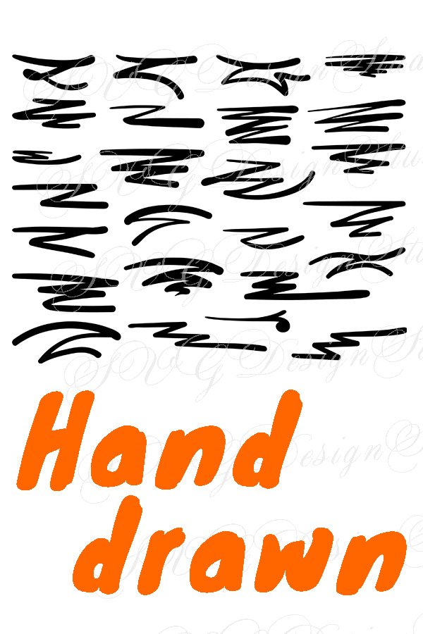 Scribble Smears - Hand Drawn