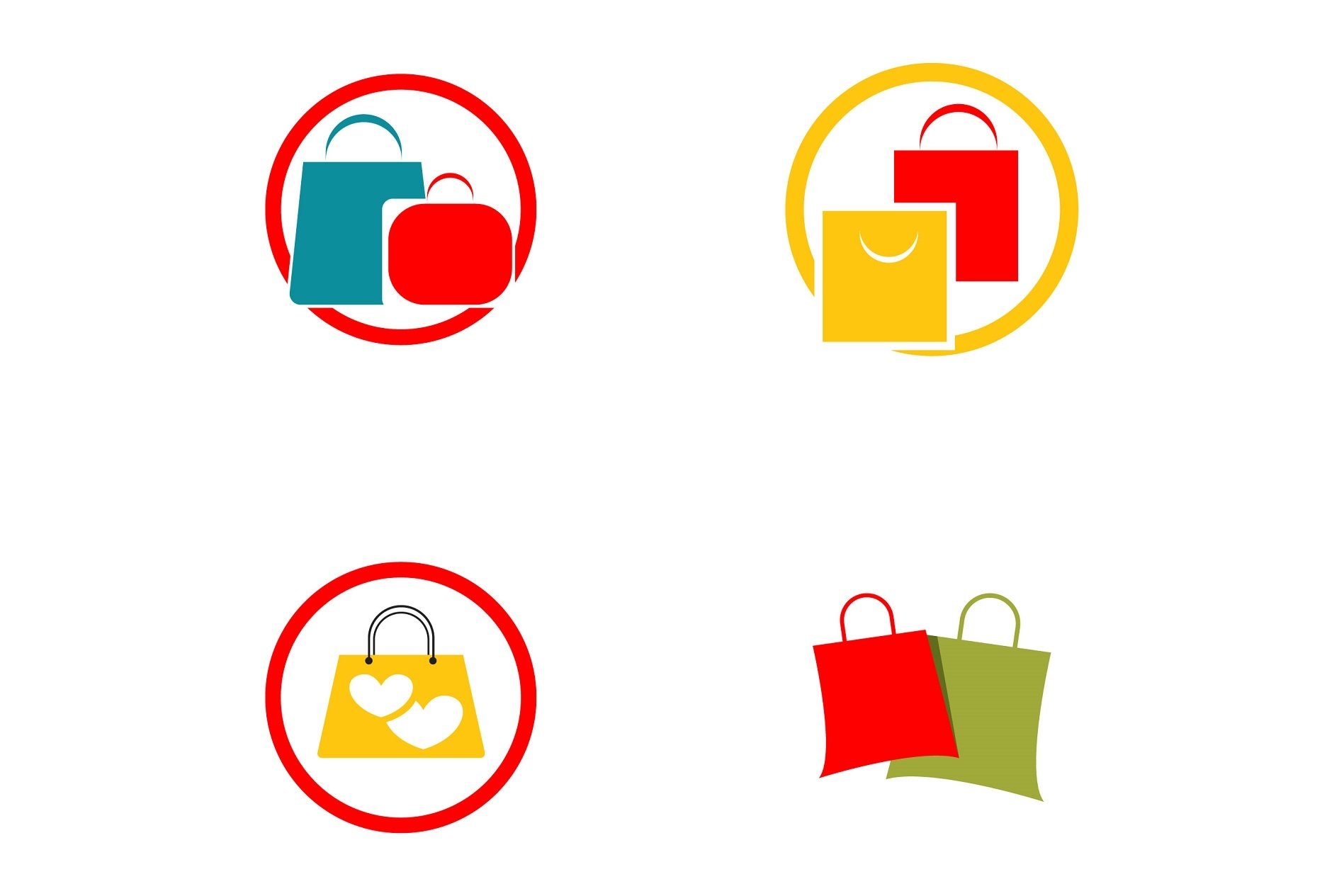 Shop paper bag logo vector (1774245)