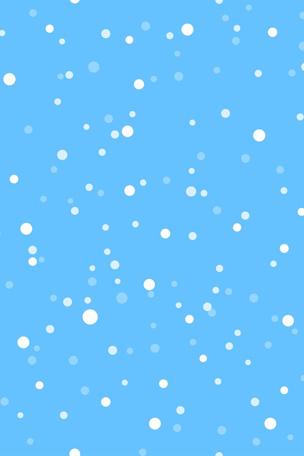 Simple snow spot pattern
