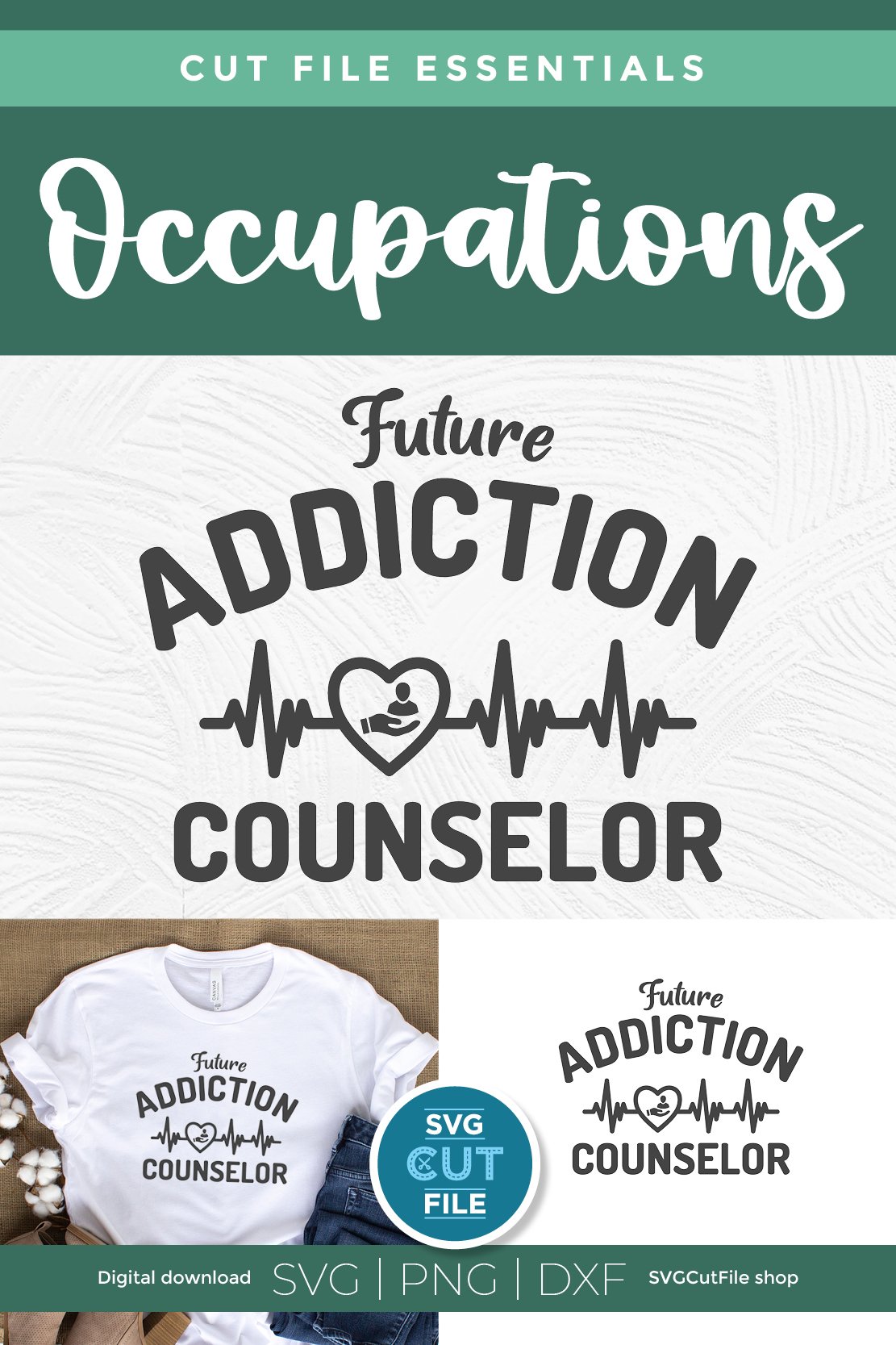 Future Addiction Counselor SVG perfect for gifts