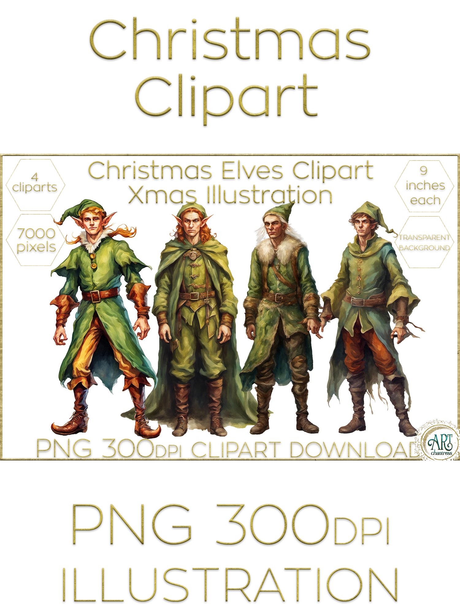 Watercolor Forest Fairy Elf clipart Fantasy Design Elves PNG