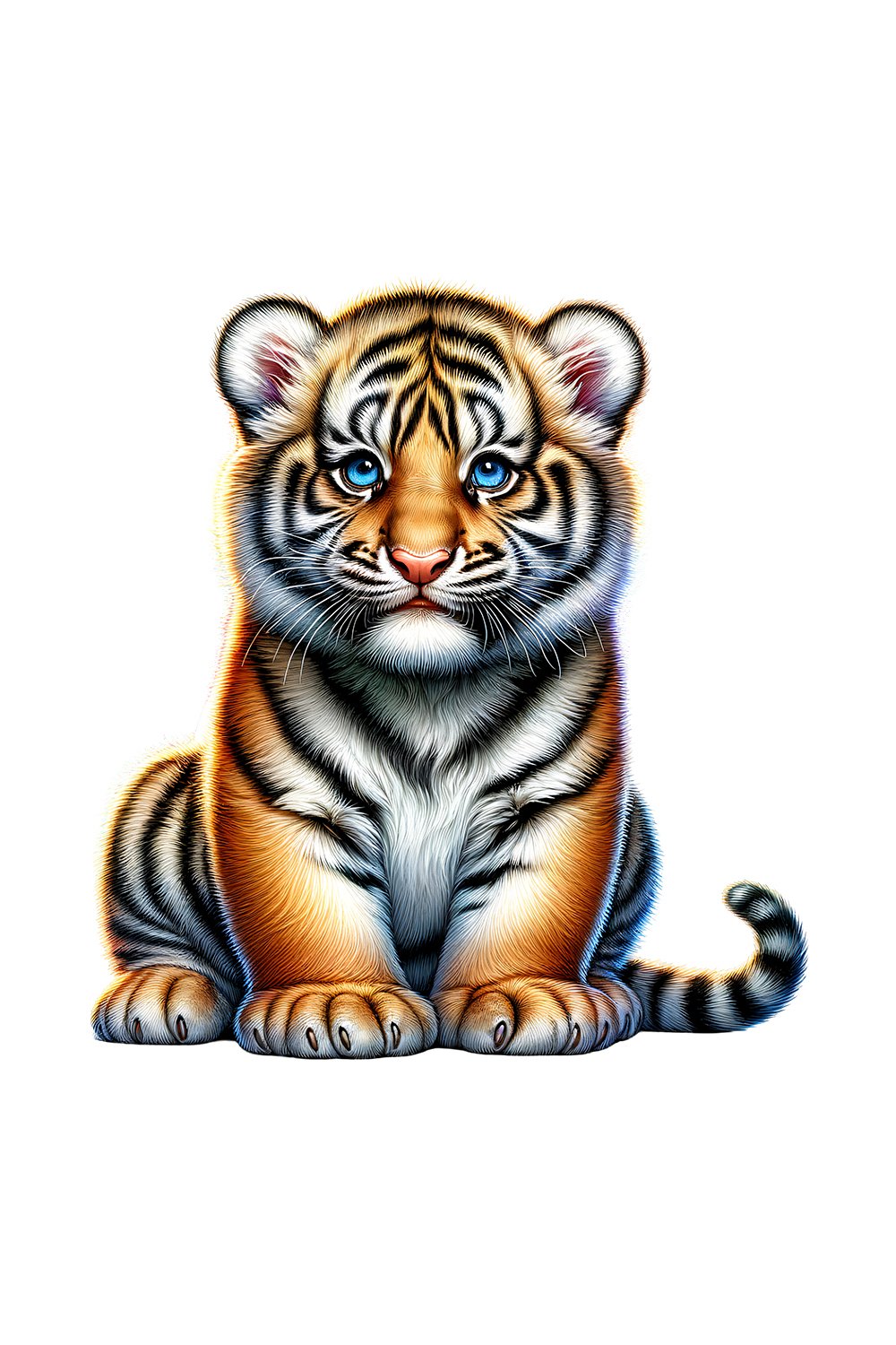 Cute Tiger Clipart, Animals Clipart Sublimation (3487791)