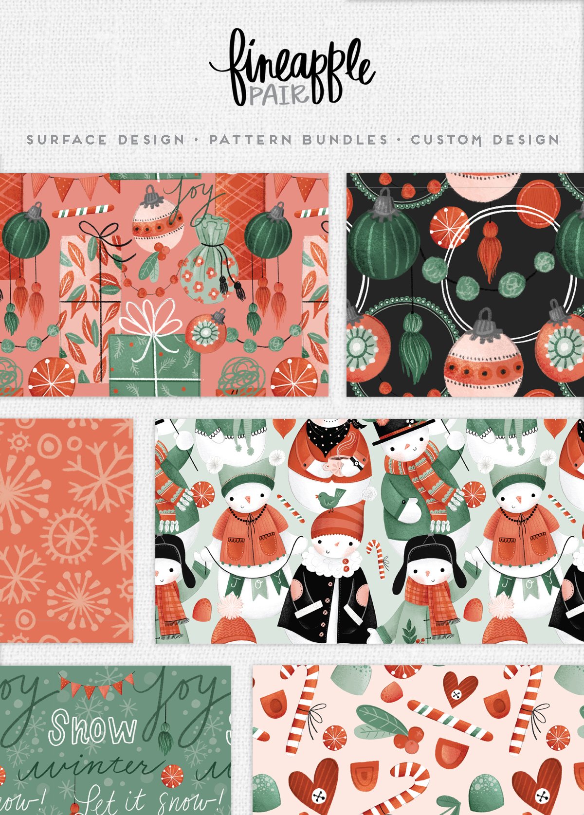 SNOWMAN DIGITAL PAPER BUNDLE, DH