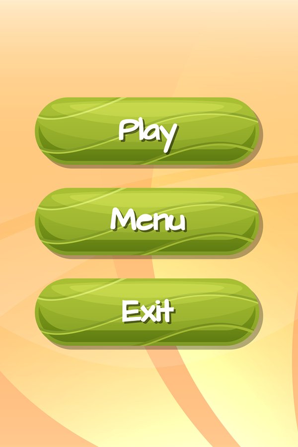 Vector cartoon style wavy button (784725)