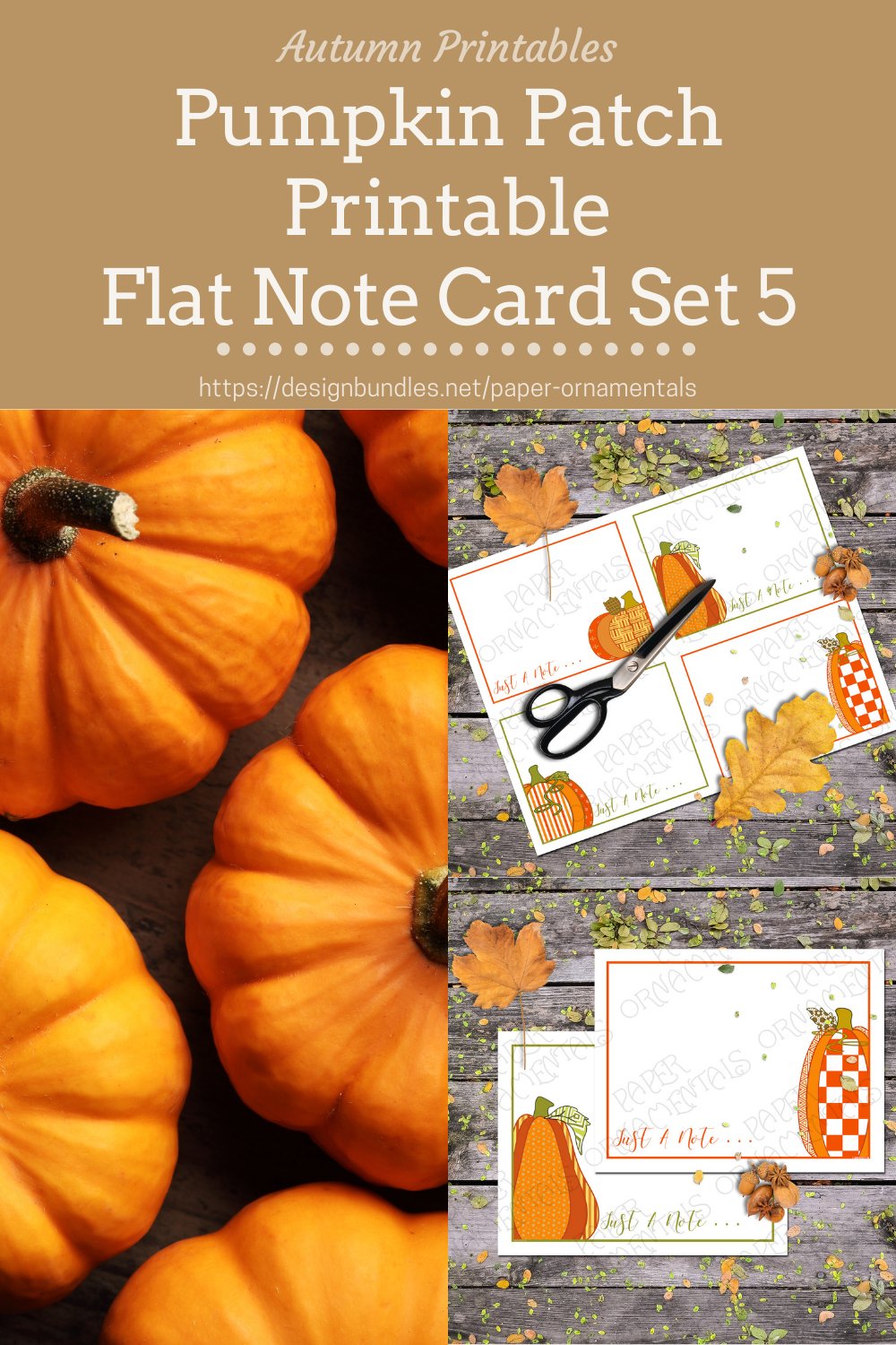 Flat Note Card, Post Card, Pumpkin Patch Prints (386078)