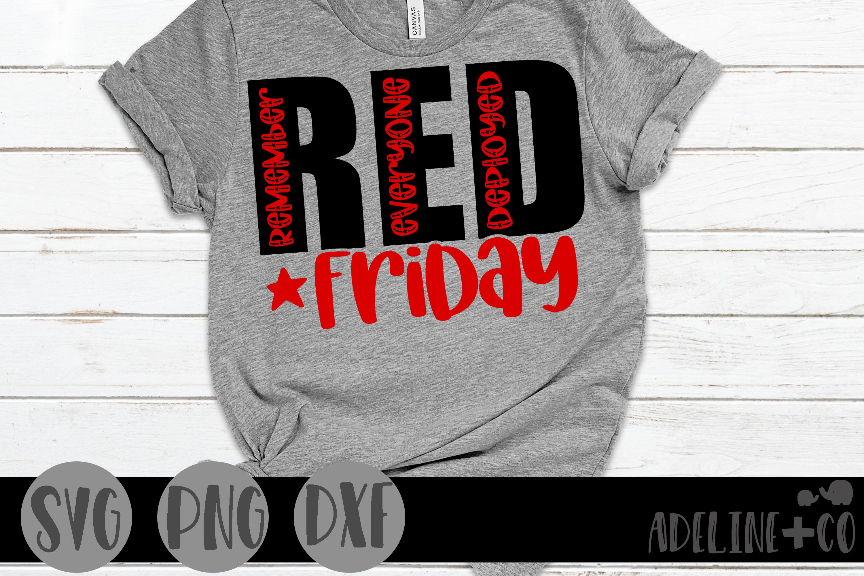 Red Friday, SVG, PNG, DXF, Military