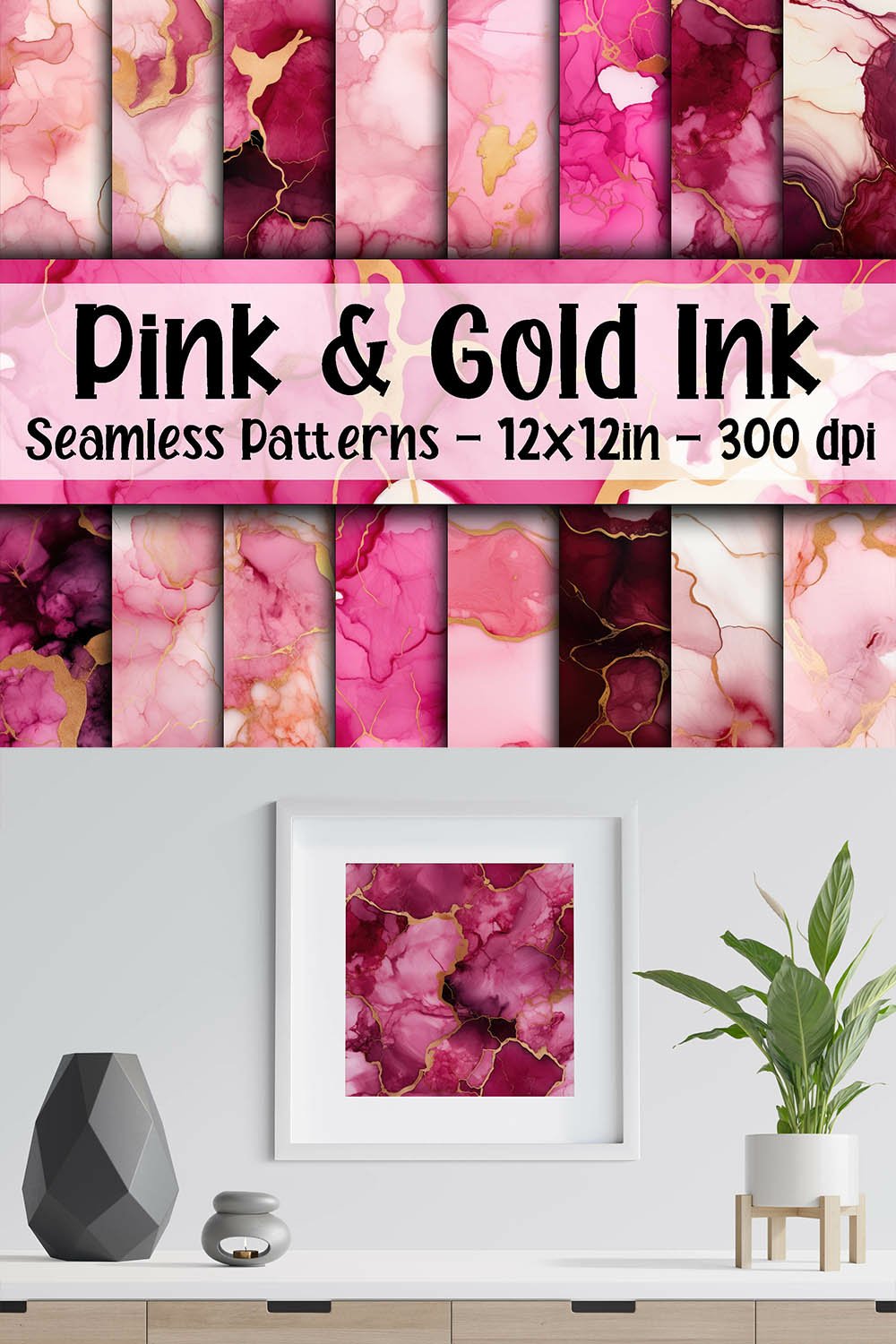 Alcohol Ink Digital Paper