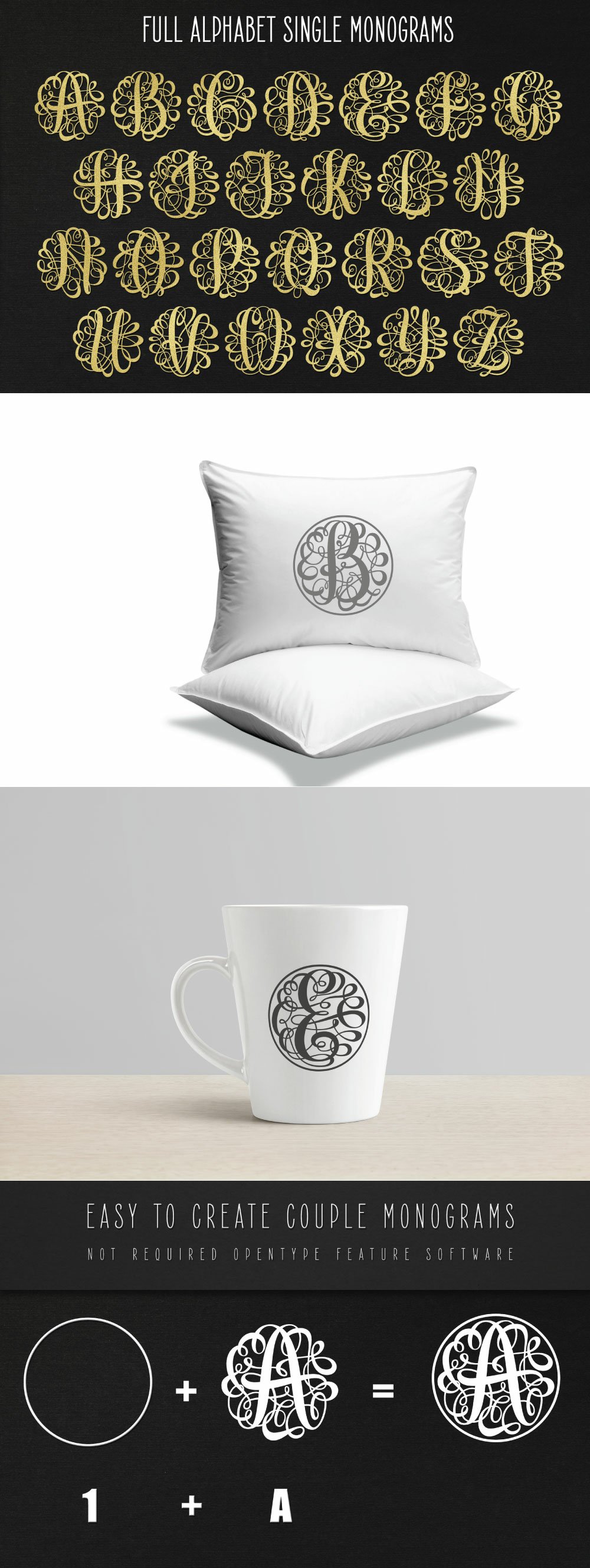 Monogram Script Single