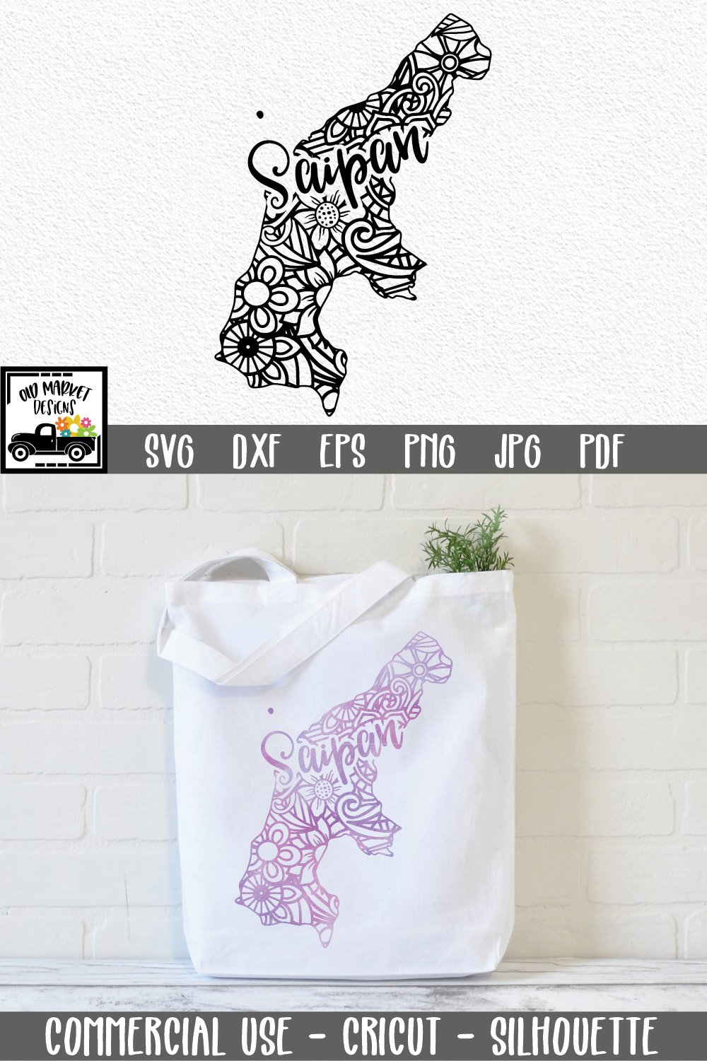 Saipan SVG File - Saipan Mandala Design