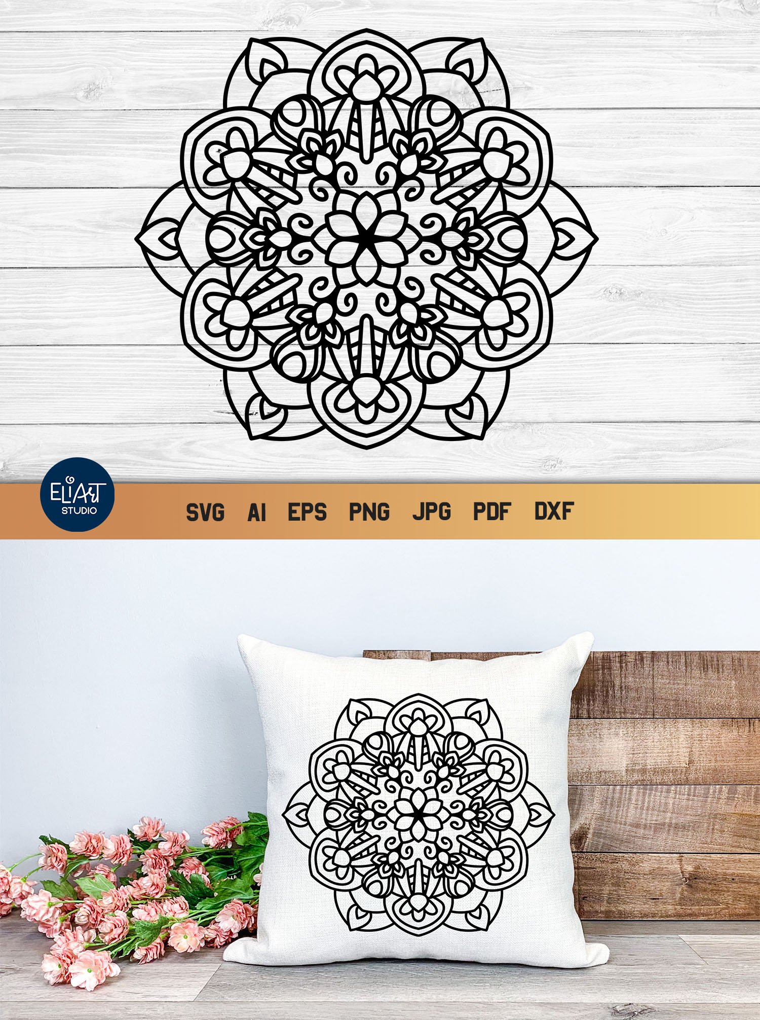 Mandala SVG | Tribal SVG Floral Mandala