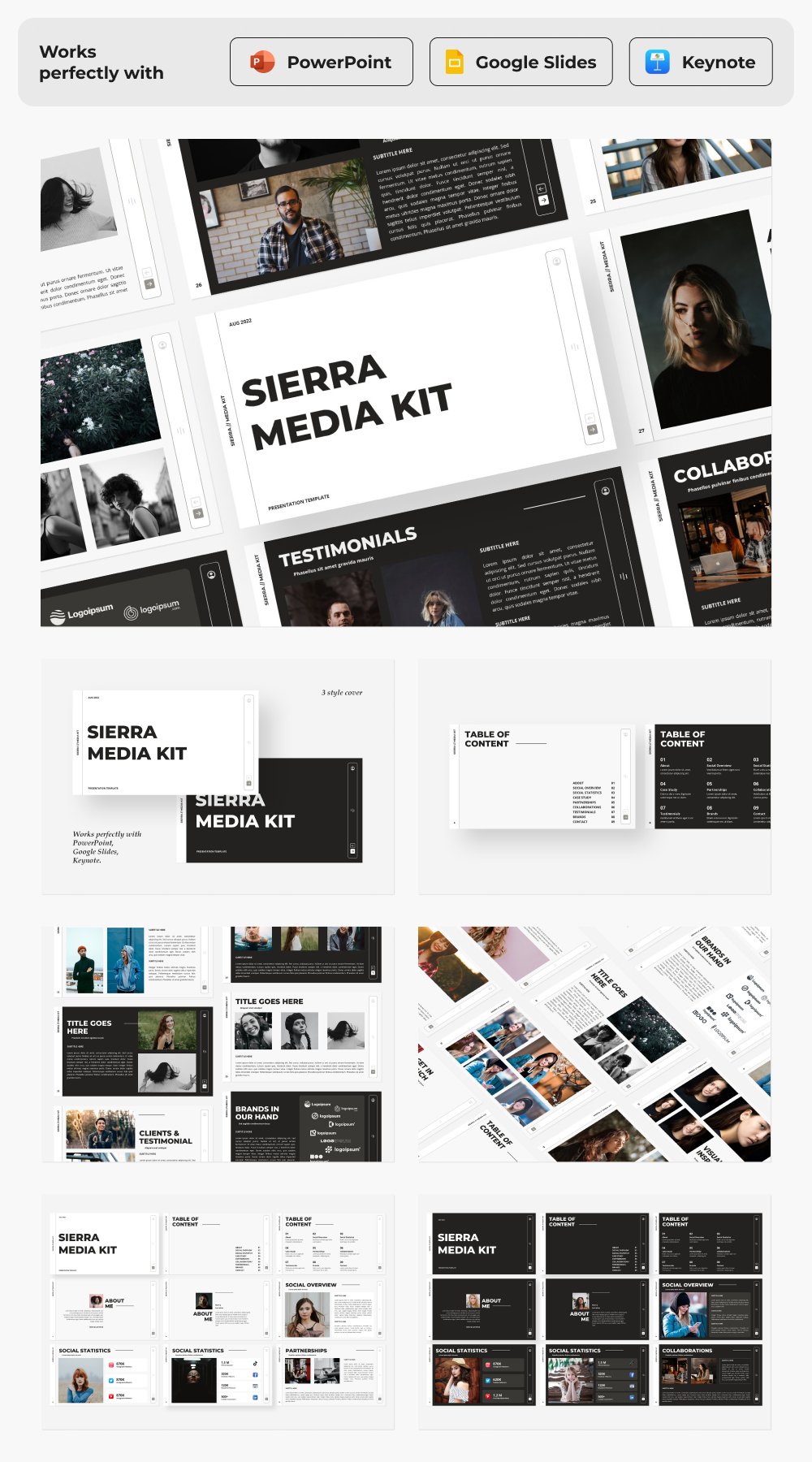 Media Kit PowerPoint Template