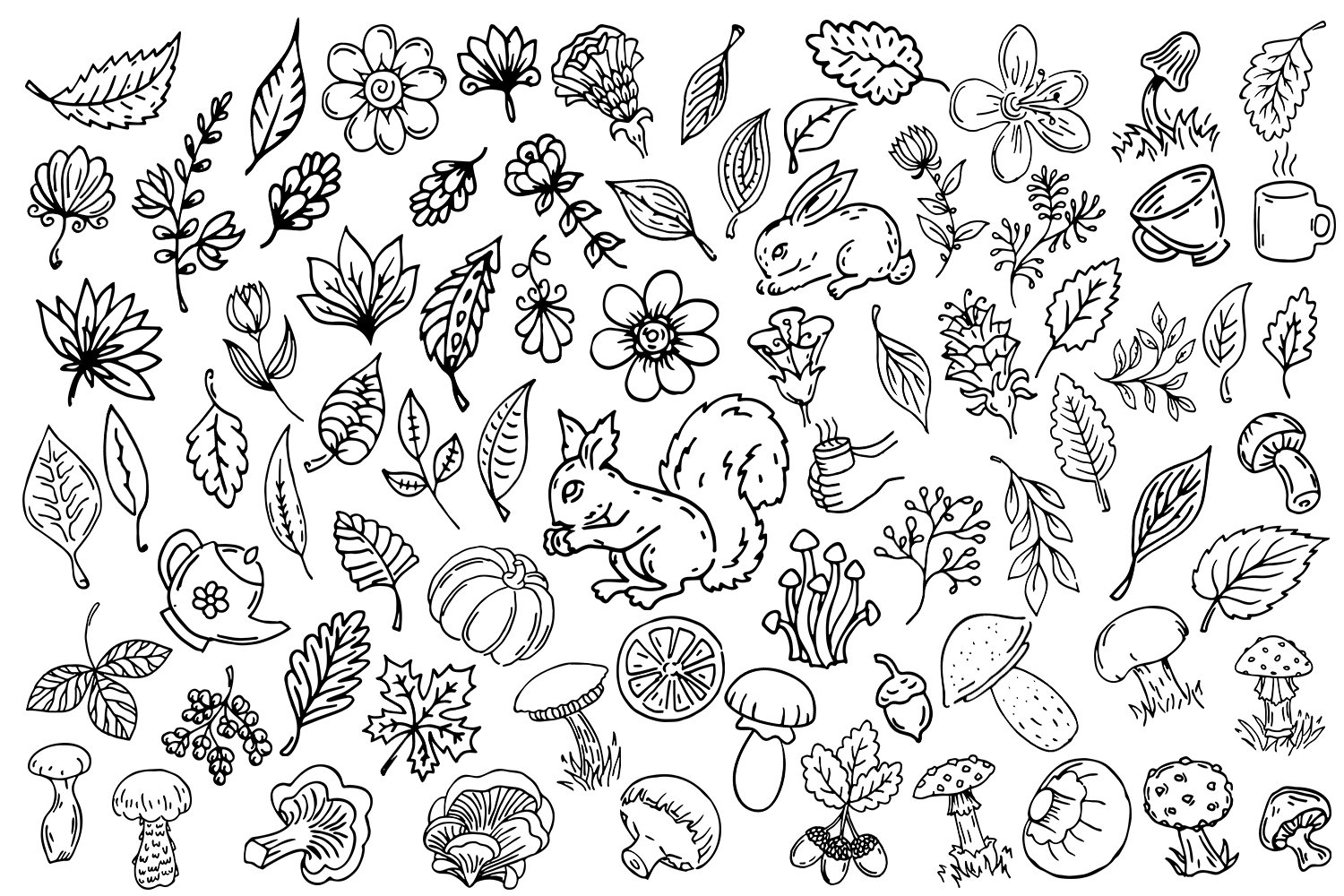 Outline doodle illustrations (1165864)