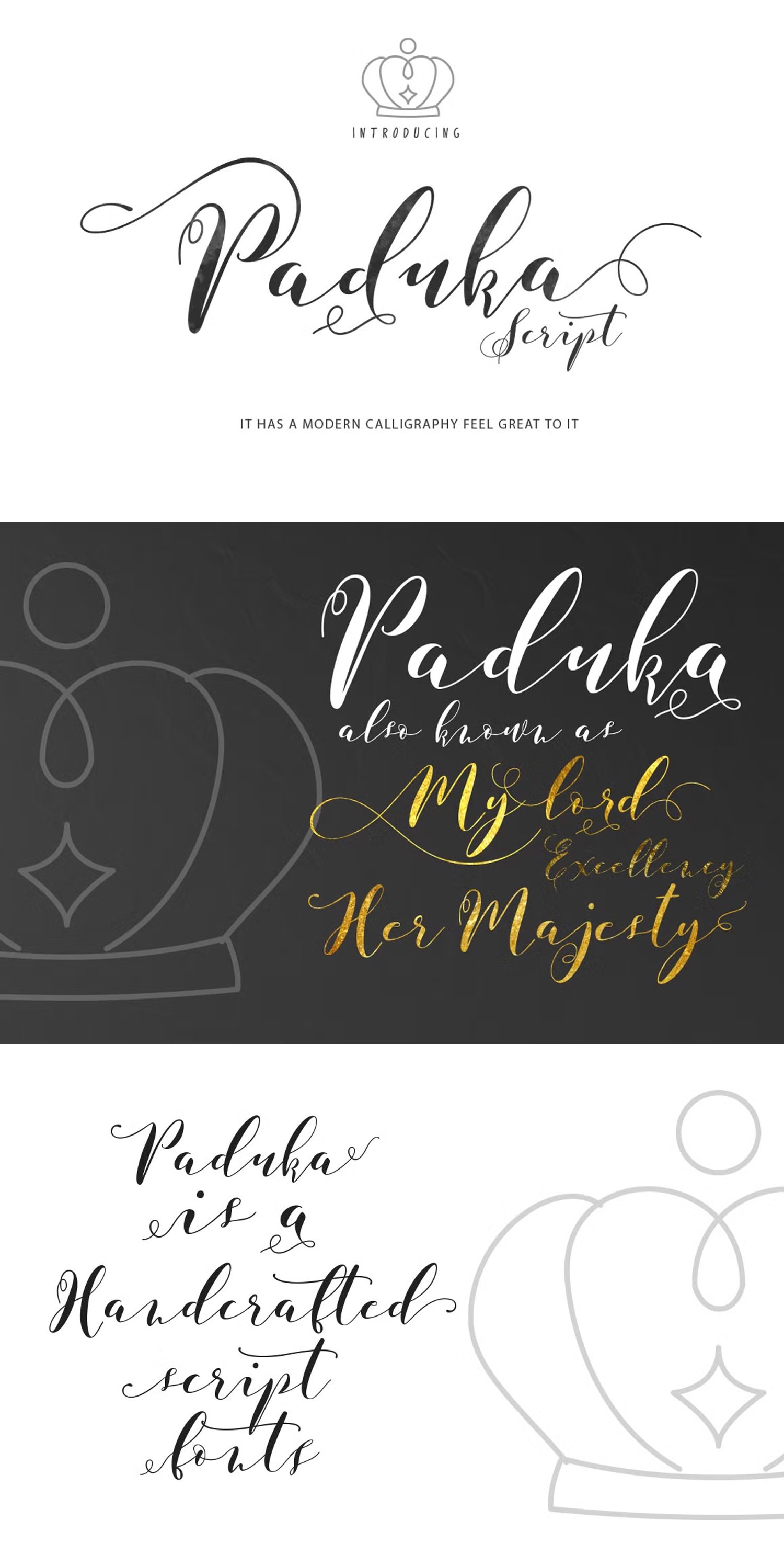 Paduka Script - Modern Calligraphy Font (4780192)