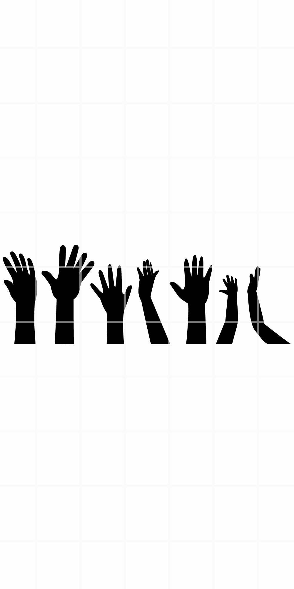 Raised hands SVG. Hands up svg. Hands up png. Hands up eps.