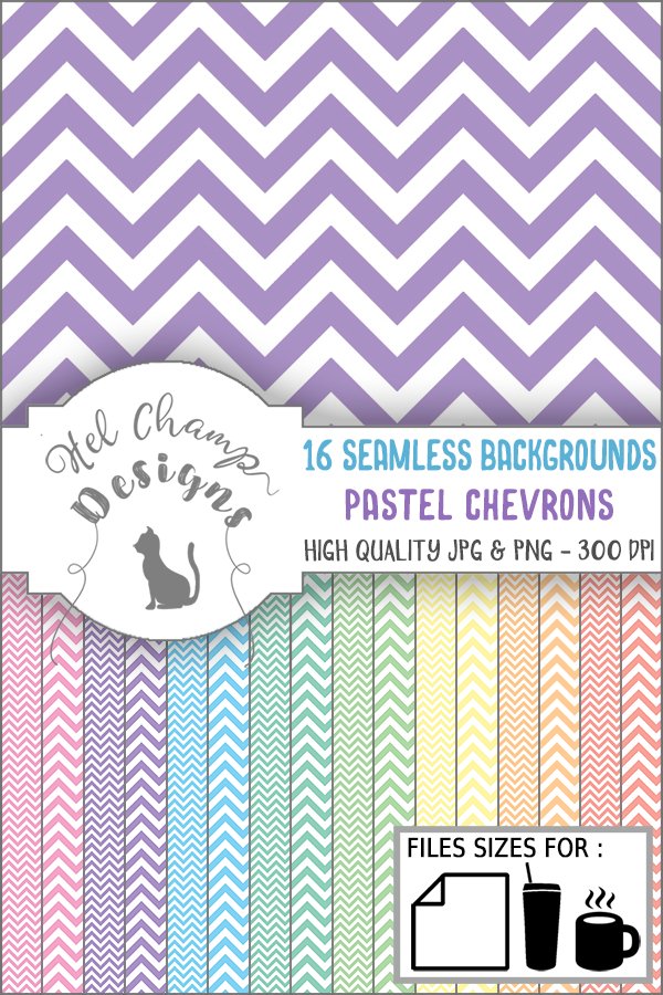 Chevrons Pastel | Papers | Patterns | Sublimation