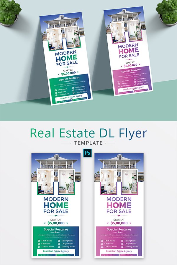 Real Estate Rack Card Template