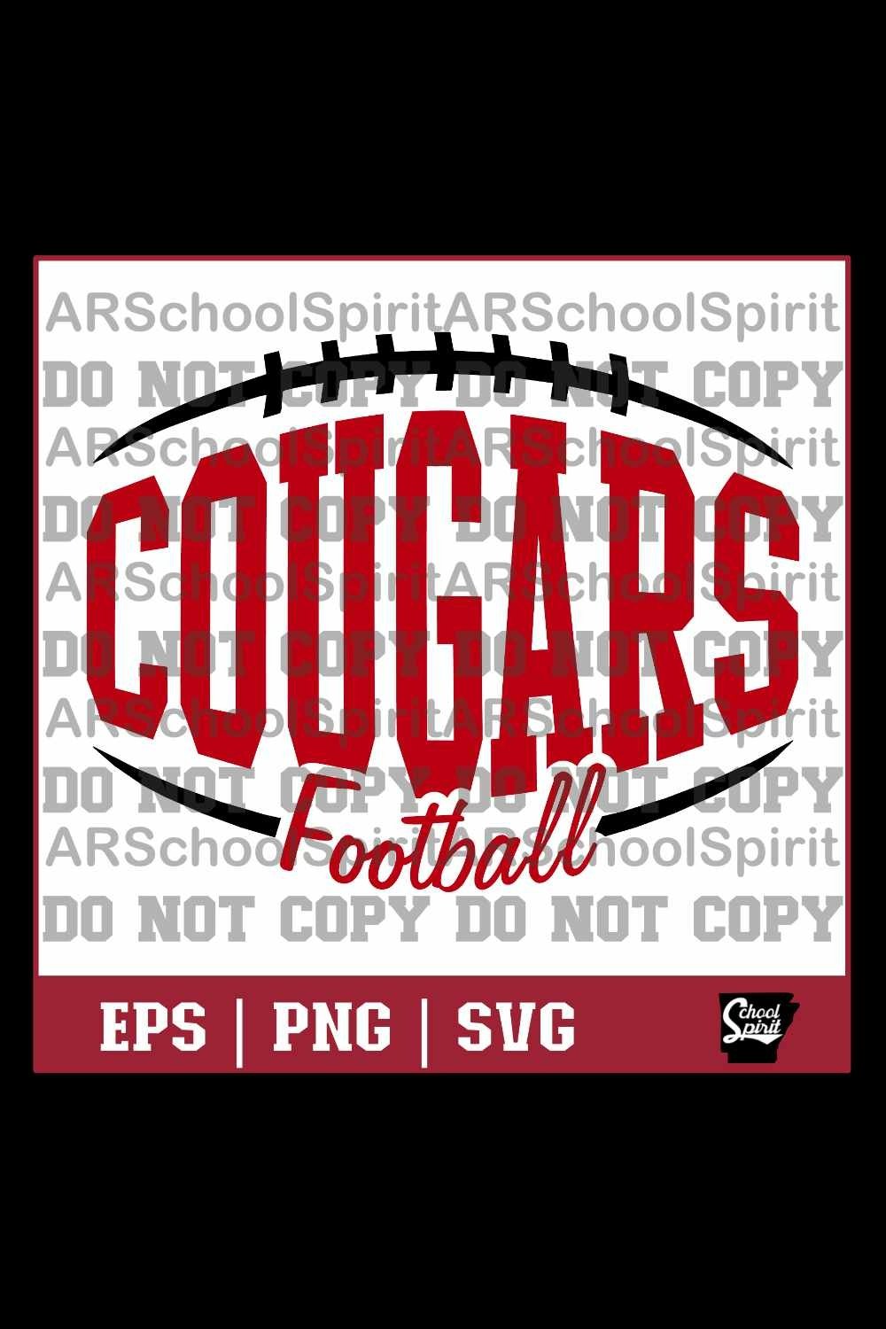 Cougars Football SVG Shirt Design