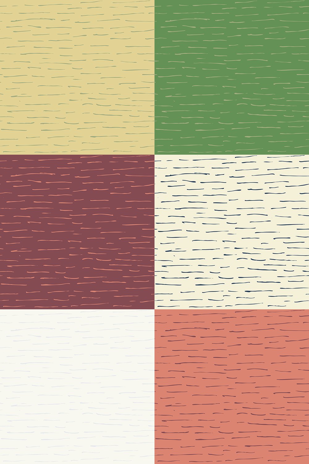 Seamless Pattern - Hand Drawn Horizontal Stripes