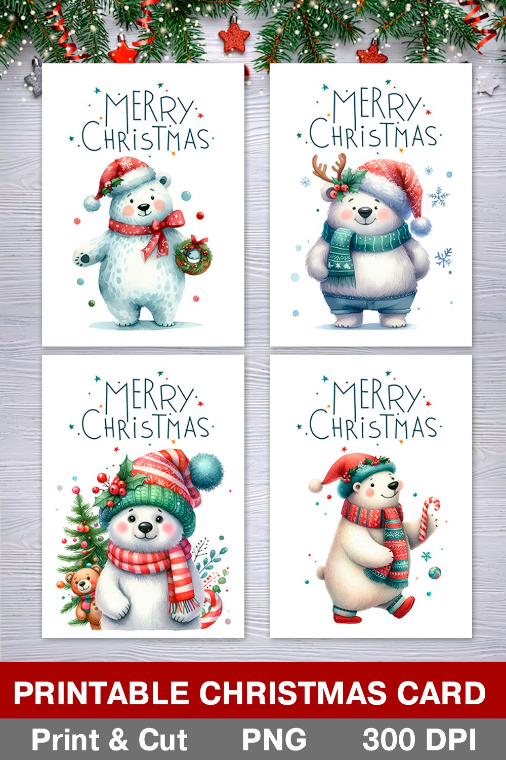 Merry Christmas Card printable