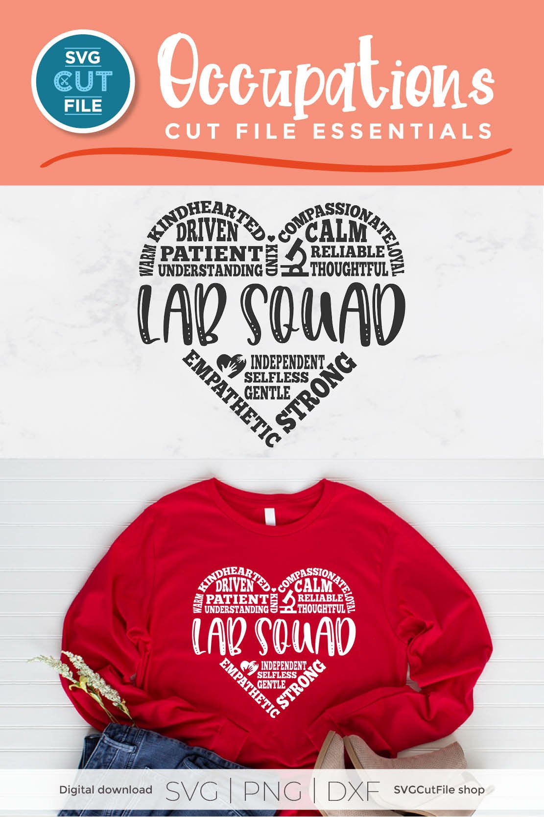 Lab squad svg with subway art heart