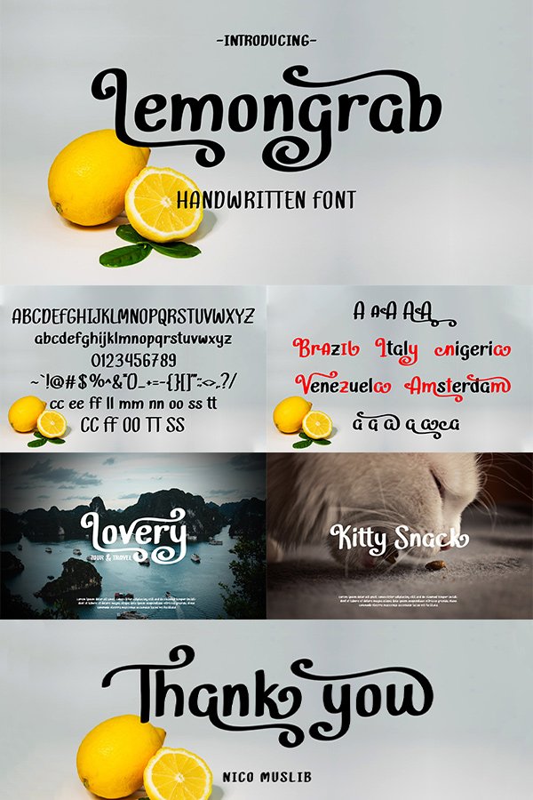 Lemongrab || Handwritten Font