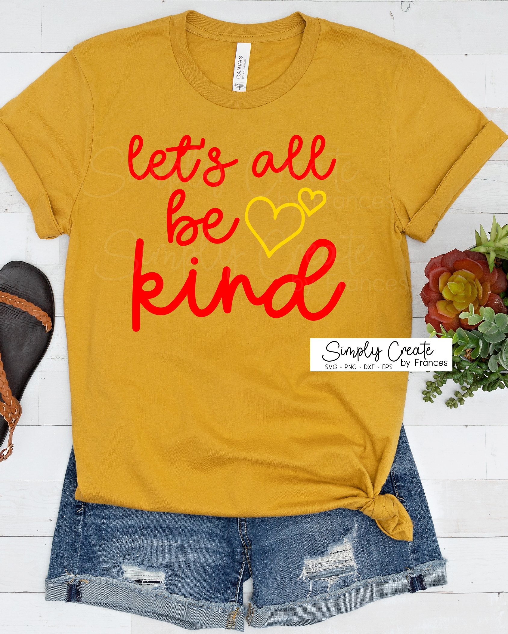 Let's all be kind SVG | Inspirational | Kindness