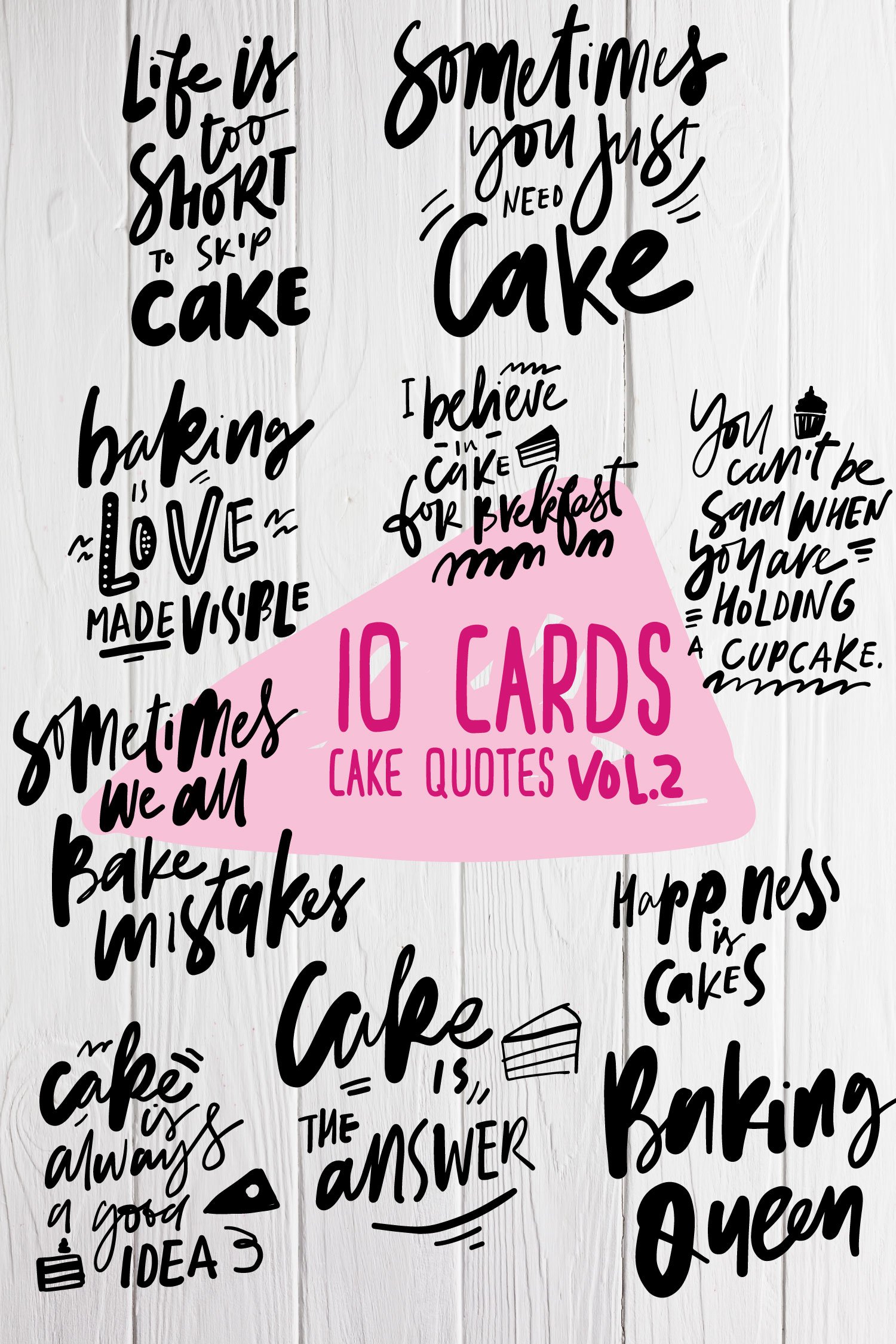 Cake quote bundle SVG (880670)