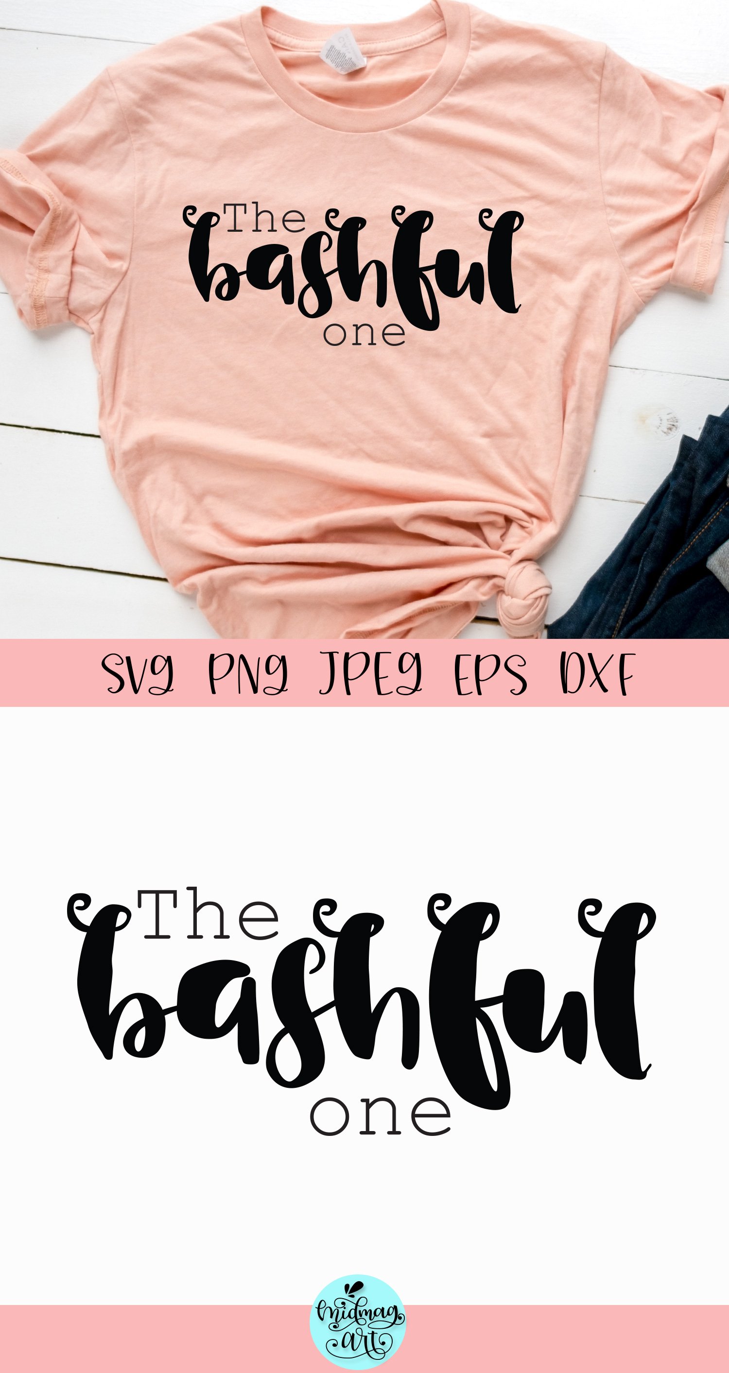 The bashful one svg, best friends svg