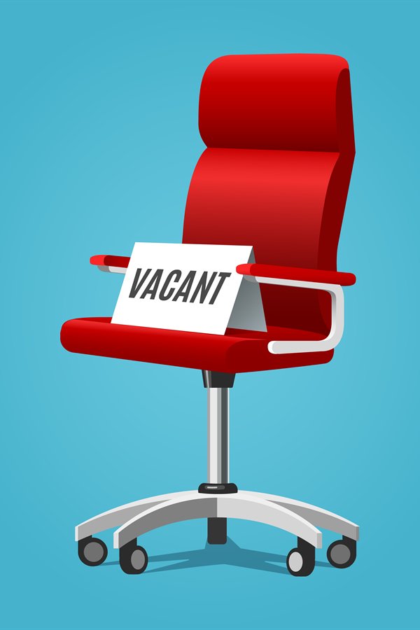 Vacancy chair concept illustration